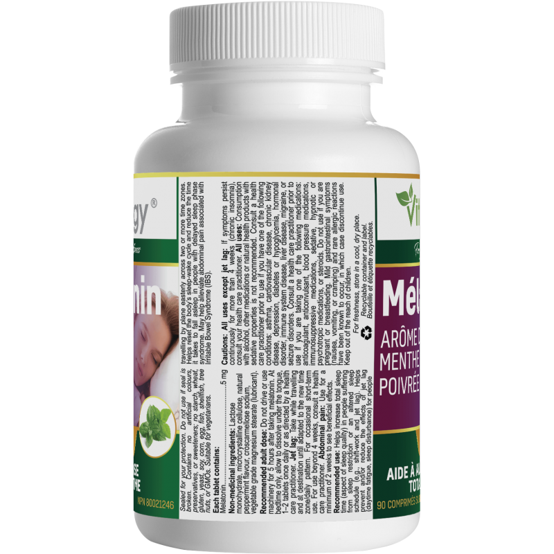 一站采购全球进口货源商城.-加拿大Vitanergy维生能褪黑素（薄荷味舌下含片）90粒/瓶